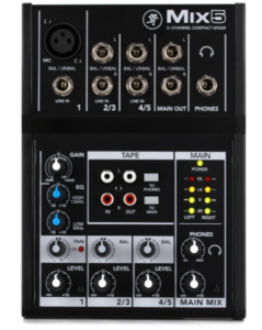 Mackie Mix5 5-channel Compact Mixer – The Music Source