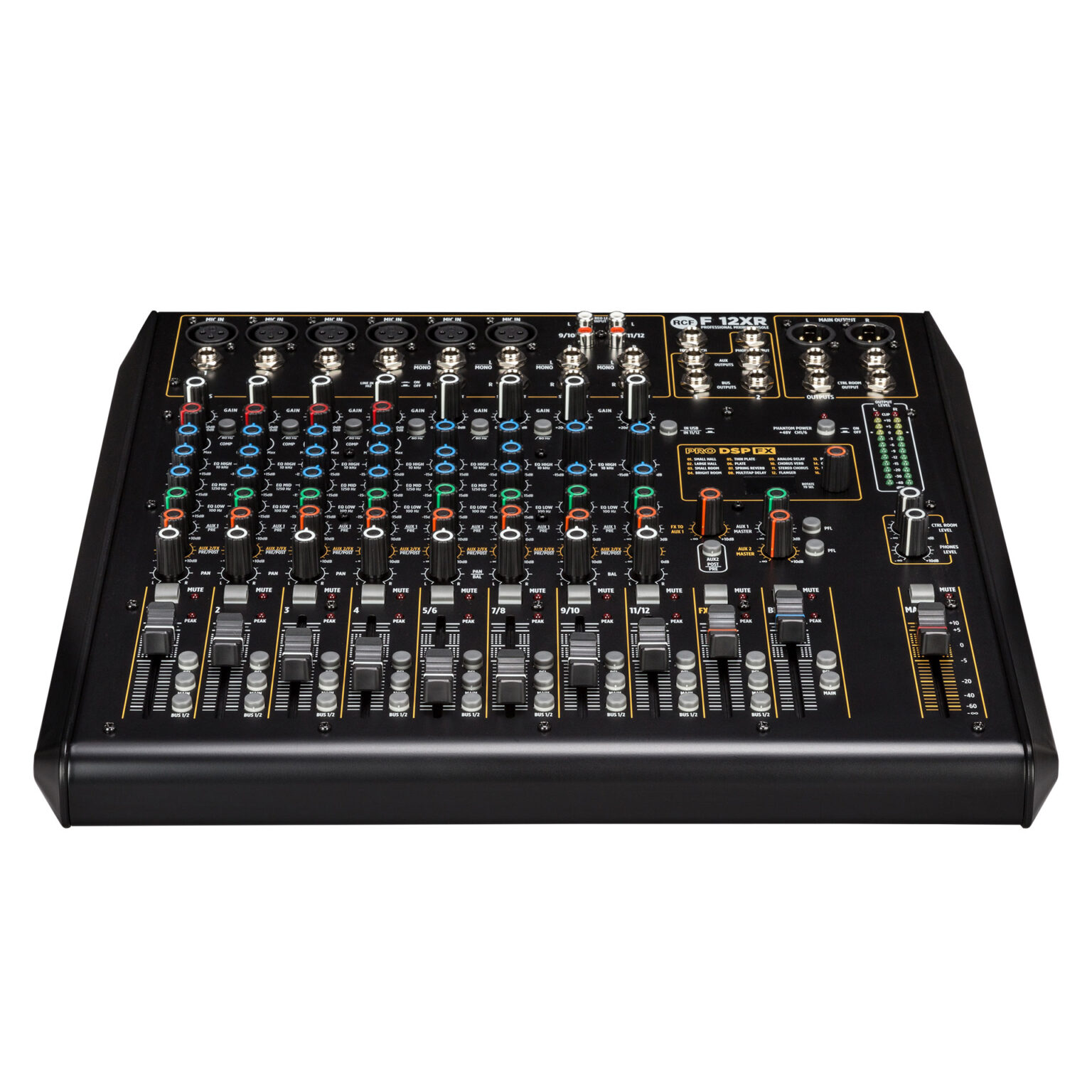 RCF F 12XR 12-Channel Mixing Console with Multi-FX & Recording – The ...