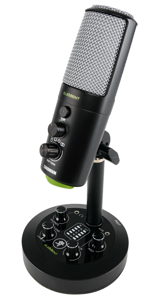 Mackie EM-CHROMIUM USB Condenser Microphone with 2-channel Mixer – The ...